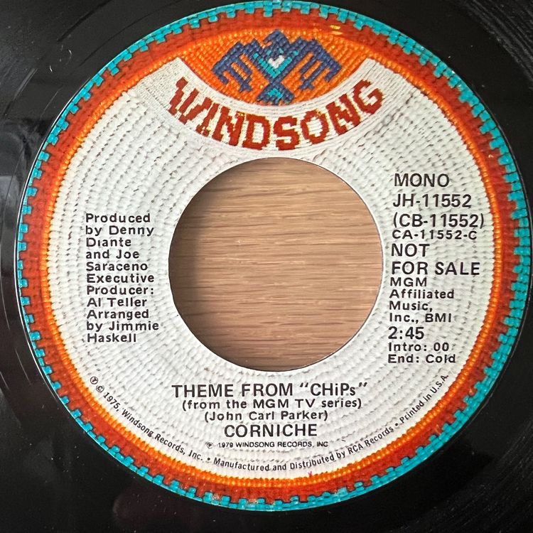 Corniche - Theme From "Chips" / US-Promo 1979 - TOP | Kaufen auf Ricardo