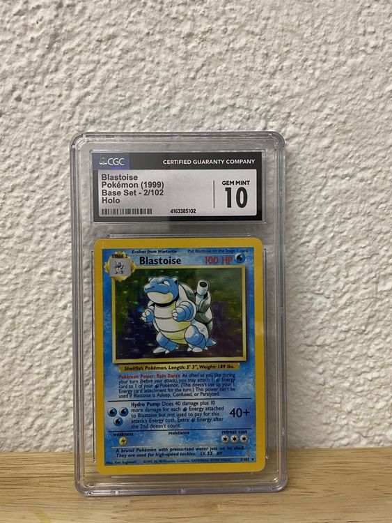 Blastoise Pokemon Card Base Set GEM MINT 10/102 CGC 1999 (Neu (gemäss Beschreibung)) in ...