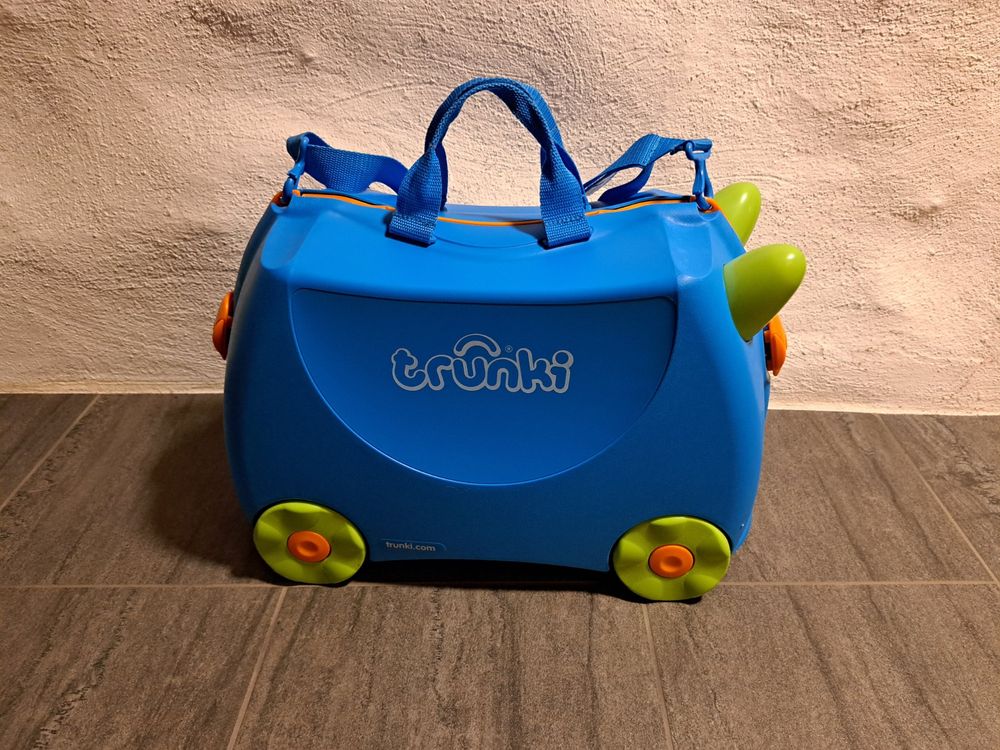 Trunki Kinderkoffer Reisekoffer Blau Trolley Handgepäck | Kaufen auf ...