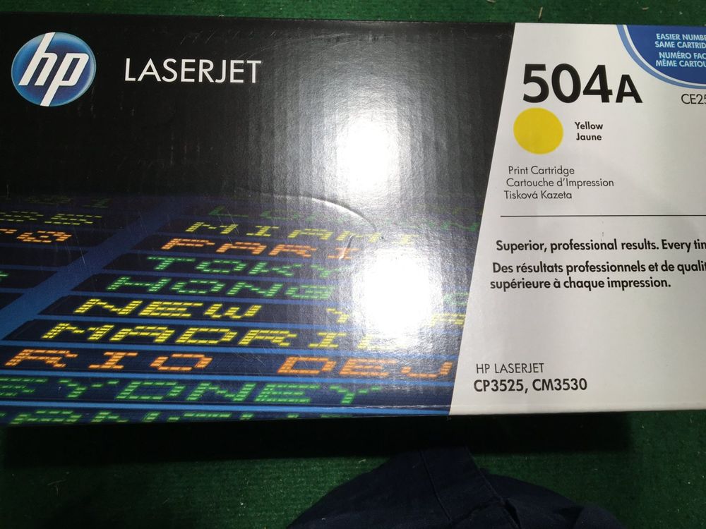 HP Laserjet 504 A Gelb im Orginal Karton (Neu und originalverpackt) in ...