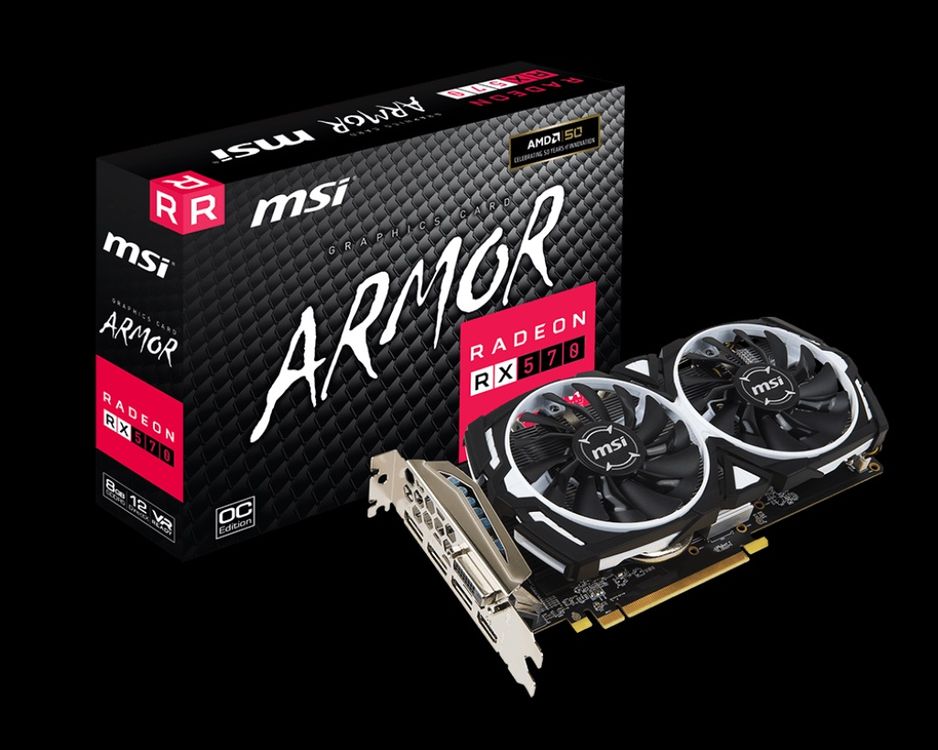 MSI Radeon RX 570 Armor OC - 8GB PCI-E (Neu (gemäss Beschreibung)) in ...