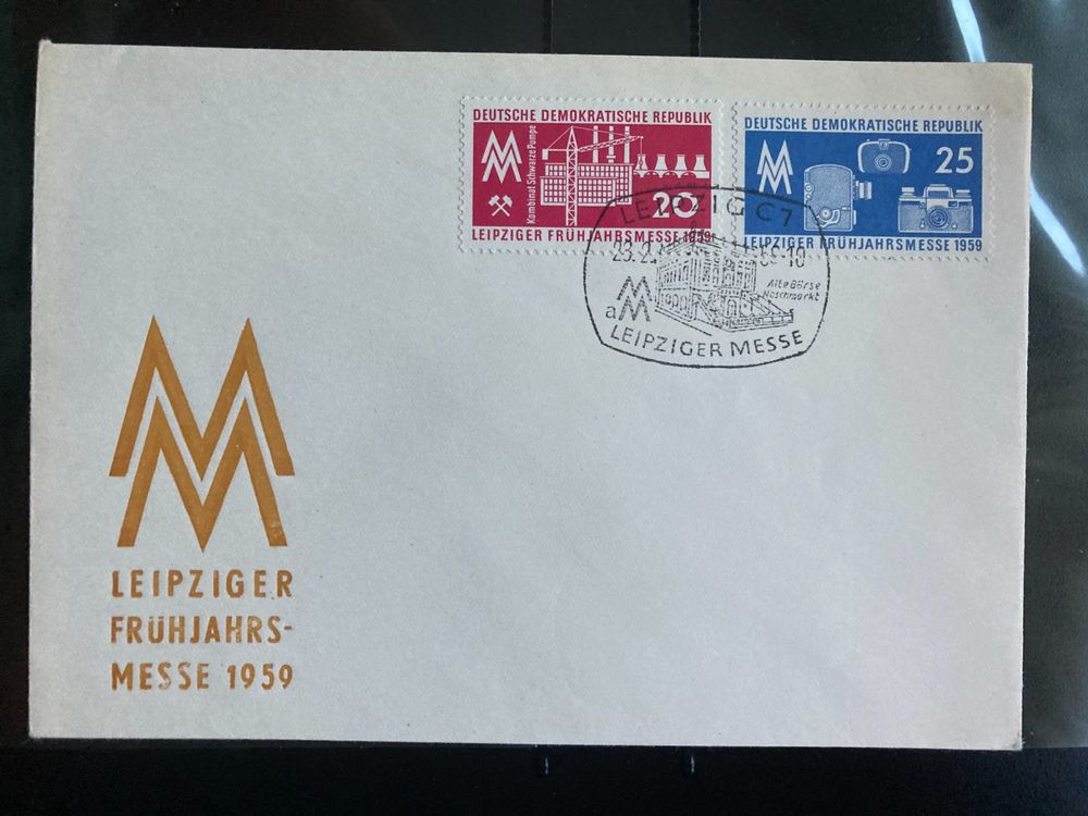 DDR 1959 Ersttagsbrief Satz Leipziger Frühjahrsmesse nicht g | Kaufen auf Ricardo