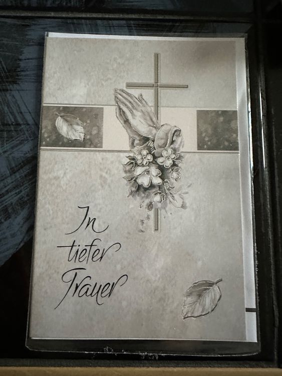Trauer Karte Anteilnahme Beileid Mitgefühl Karten (Neu und ...