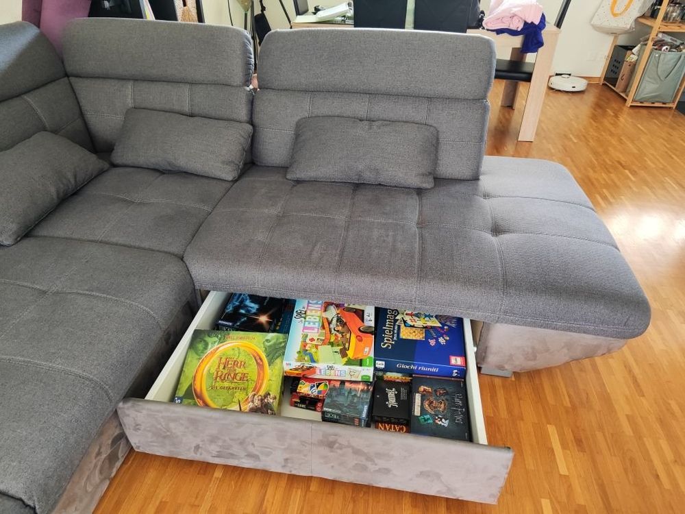 Ausziehbares Ecksofa mit Stauraum (Gebraucht) in Beinwil am See für CHF 499 – nur Abholung auf ...