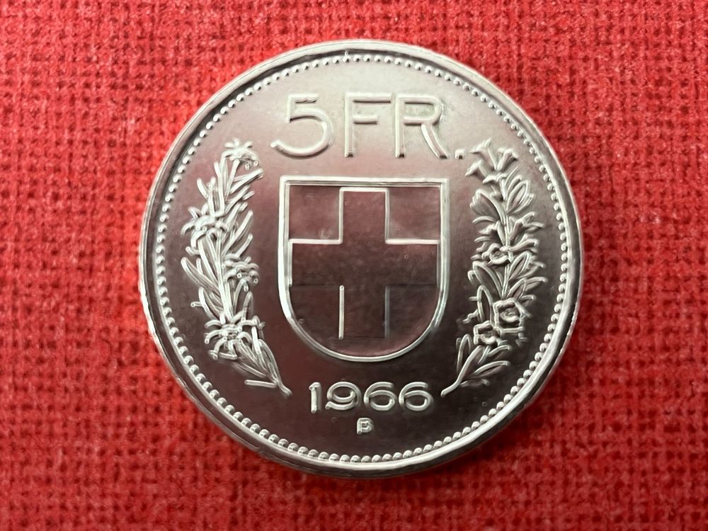 5 Franken 1966 Silber TOP | Kaufen auf Ricardo