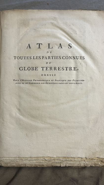 Rare atlas 28 pages (Raynal)/ 48 cartes,23 tableaux(R.Bonne) (Gebraucht ...