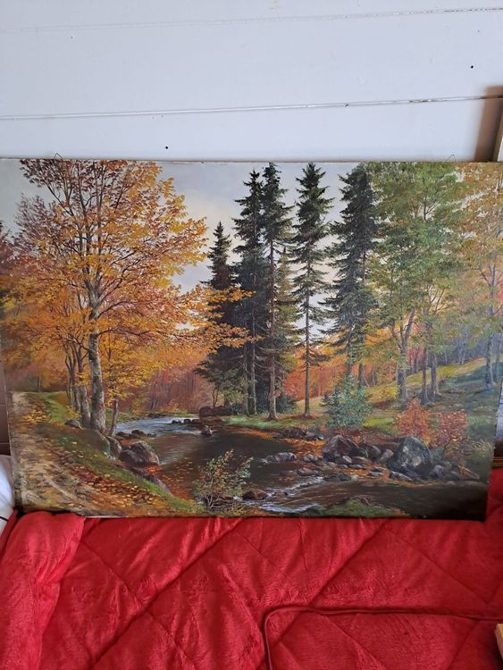 Herbstwald Gemälde von Fritz Brand, Biberist (Gebraucht) in Hausen AG ...