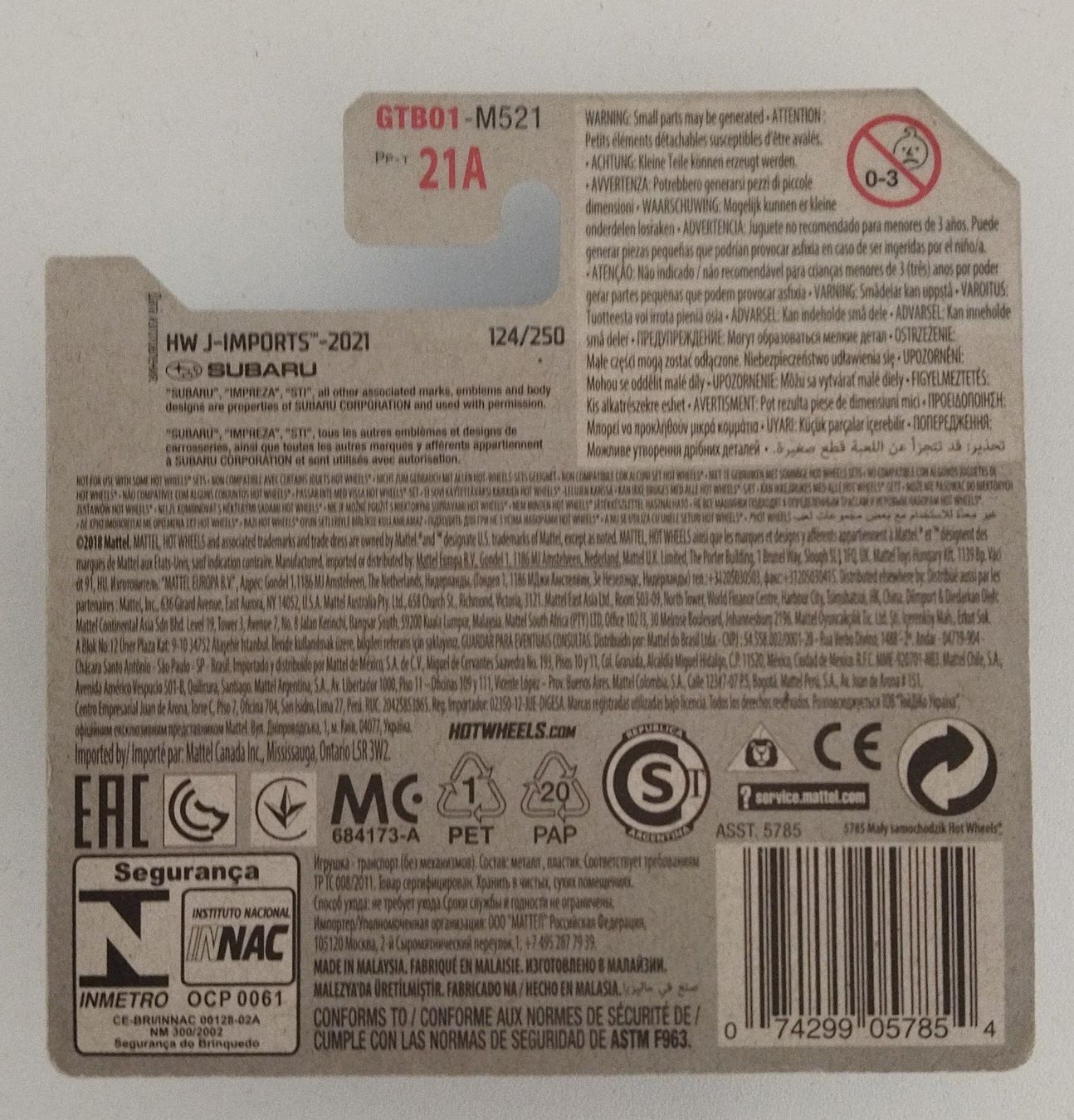 Hot Wheels '98 Subaru Impreza 22B STi-Version (2021) (Neu und ...