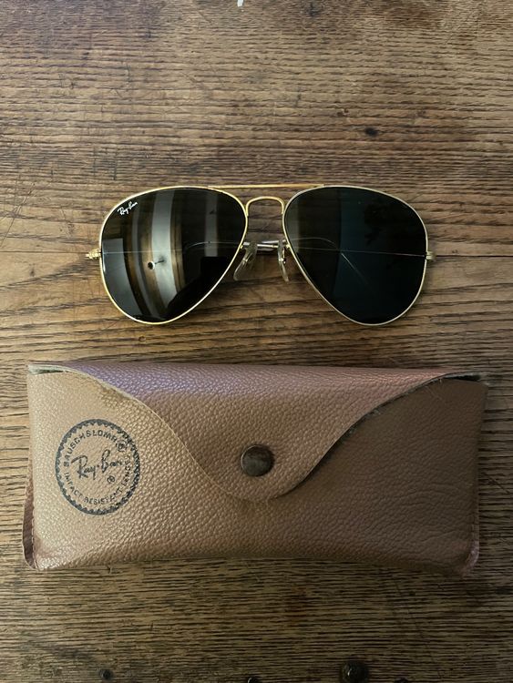 RAY BAN vergoldete Aviator B&L Original Vintage 70er/80er (Gebraucht ...