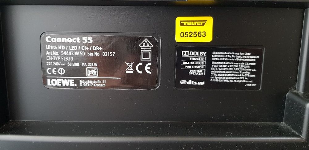 Top LOEWE Connect, 55 ", mit Wandhalterung (Gebraucht) in Ziefen für CHF 401 – mit Lieferung auf ...