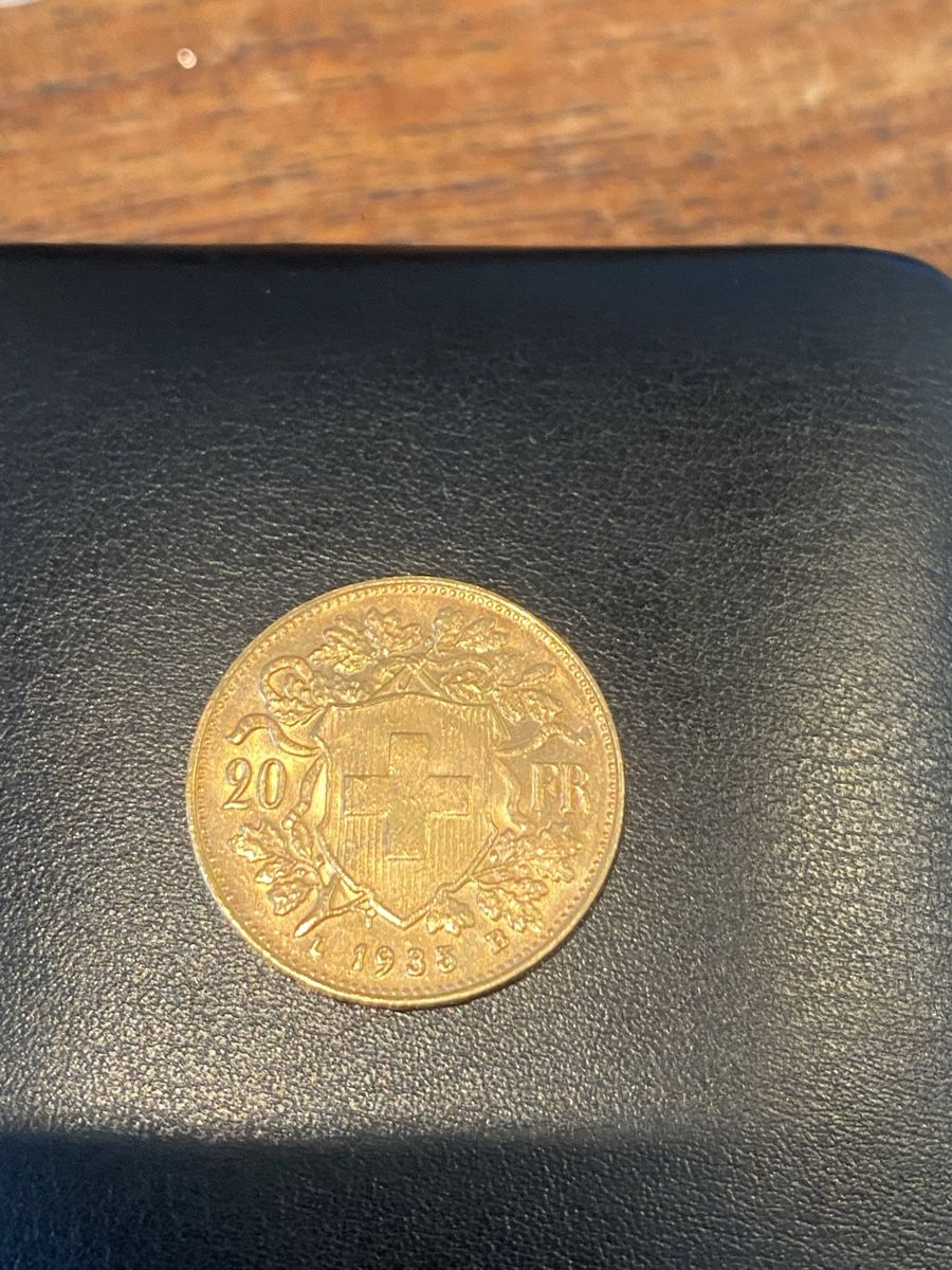 Goldvreneli, 20 CHF, 1935 LB, inkl Kapsel und Etui! Top! (Gebraucht) in Rüti ZH für CHF 560 ...