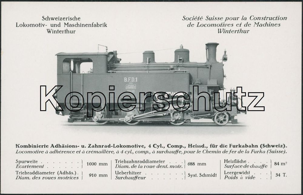 CH Lokomotive - Furka Oberalp Bahn FO (Gebraucht) in Schindellegi für CHF 150 – mit Lieferung ...