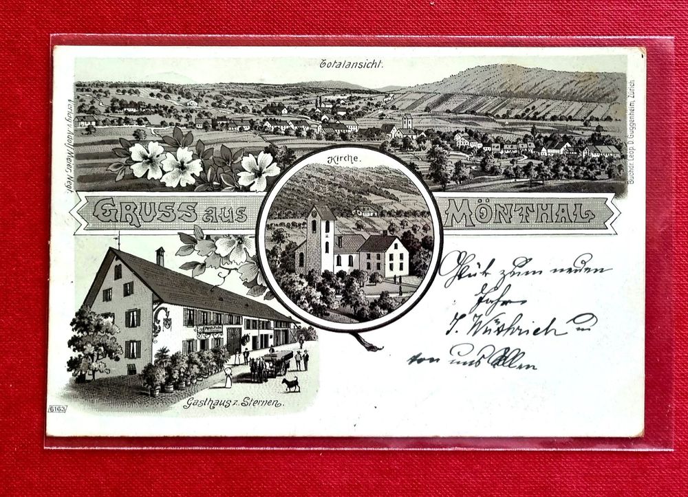 Möhnthal - Gasthaus Sternen - Dorfansicht - Litho um 1900 | Kaufen auf Ricardo