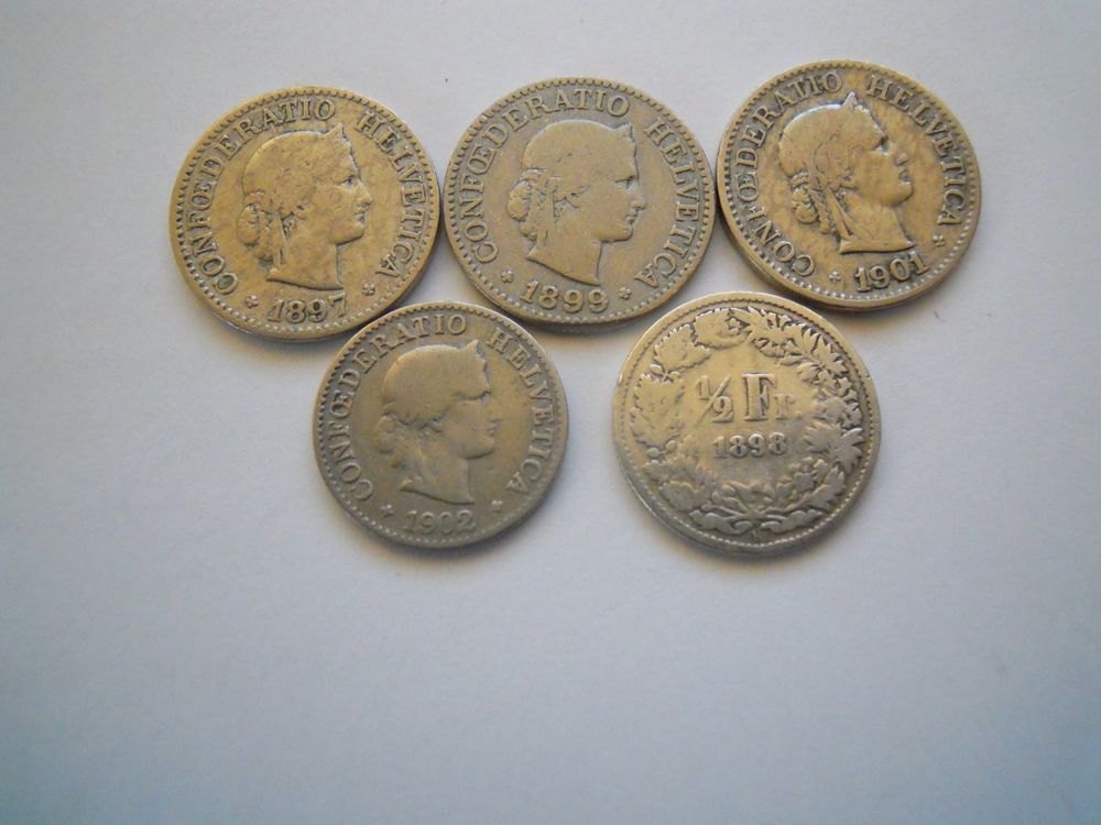 5 x Münzen uralt siehe Bilder (Gebraucht) in Kriegstetten für CHF 3.6 – mit Lieferung auf ...