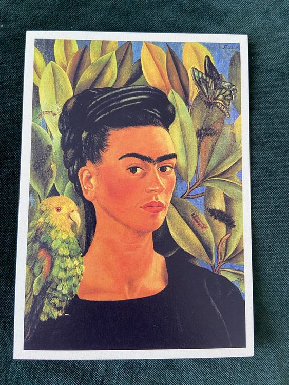 Kunstkarte Frida Kahlo Postkarte auf Apfelpapier (Neu und ...