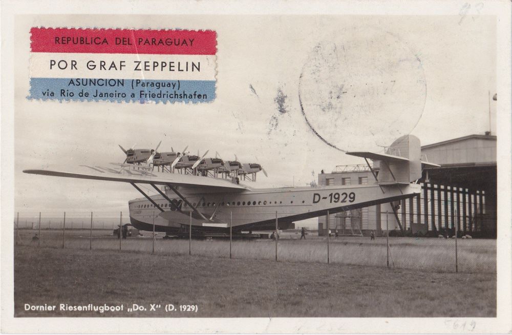 Dornier DO-X - Zeppelin Beleg - Paraguay - 1934 (Gebraucht) in Aesch BL ...