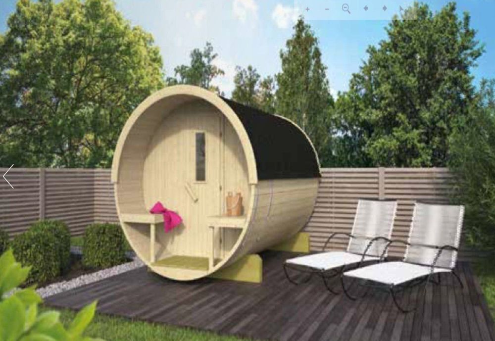 Fass-Sauna aus Fichtenholz 3m Lang (Neu und originalverpackt) in Diepflingen für CHF 4129 – nur ...