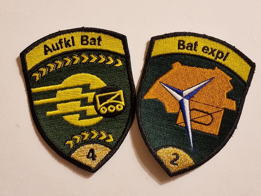 Panzer Badge DUO Badges Aufkl Bat 2 & 4 Stab Gold (Gebraucht) in Nyon ...