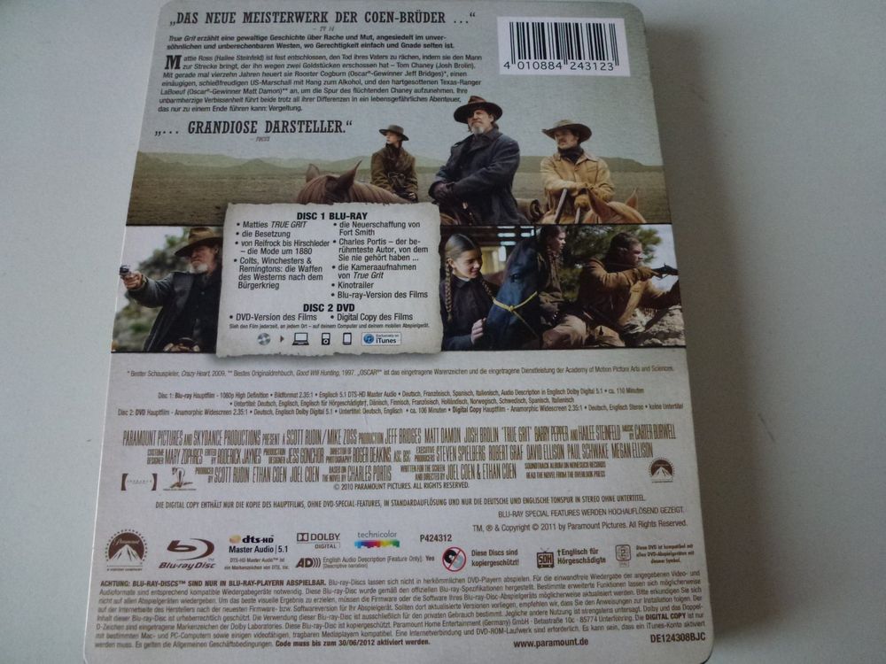 True Grit (Steelbook Blu-Ray) (Neu (gemäss Beschreibung)) in Bern für ...