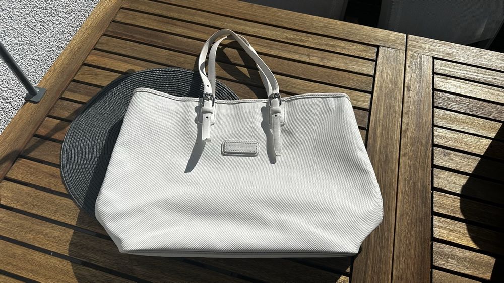Longchamp Tasche Weiss Nylon
