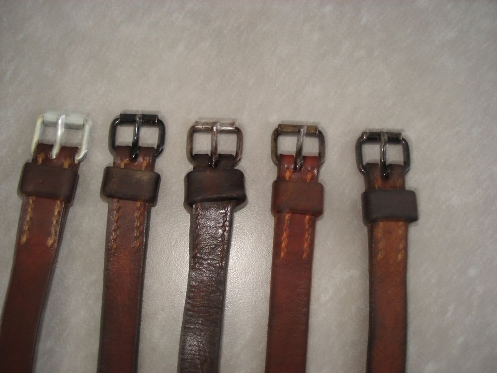 5 Stk. Packriemli von der CH-Armee echt Leder (Gebraucht) in Root für ...