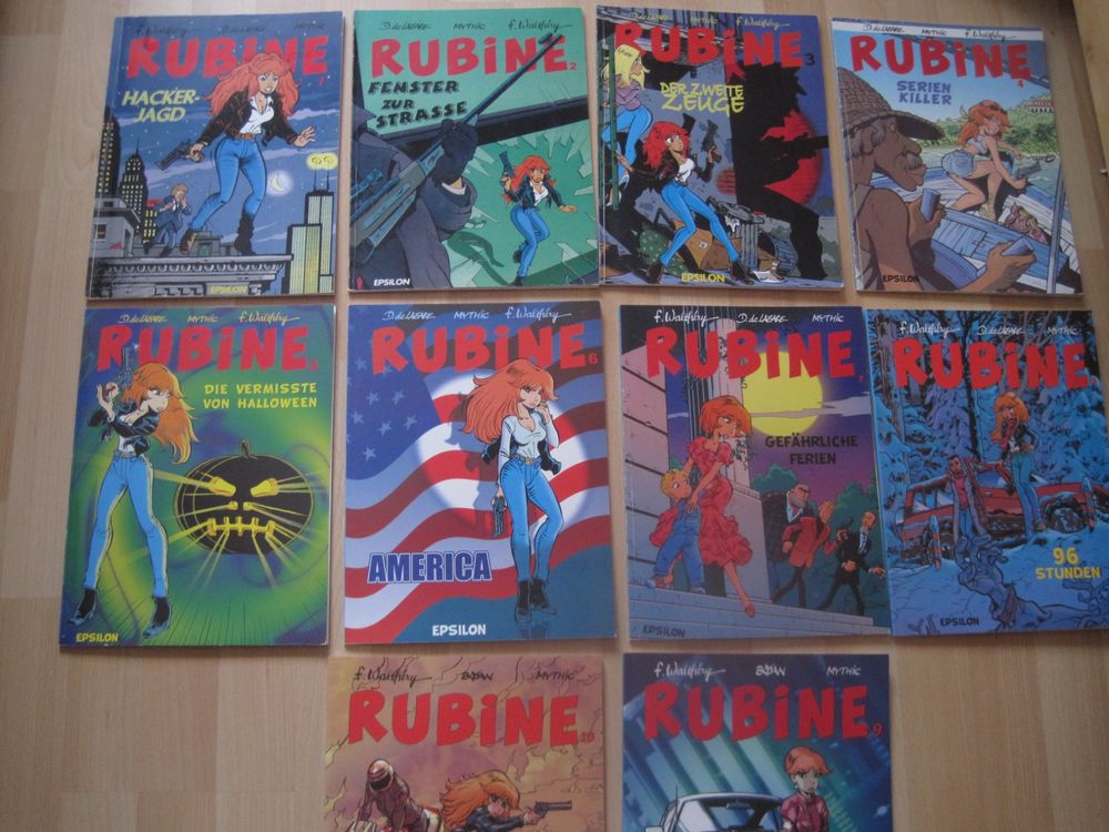 RUBINE Epsilon 1- 10 Comic Alben Topp LOT (Neu (gemäss Beschreibung ...