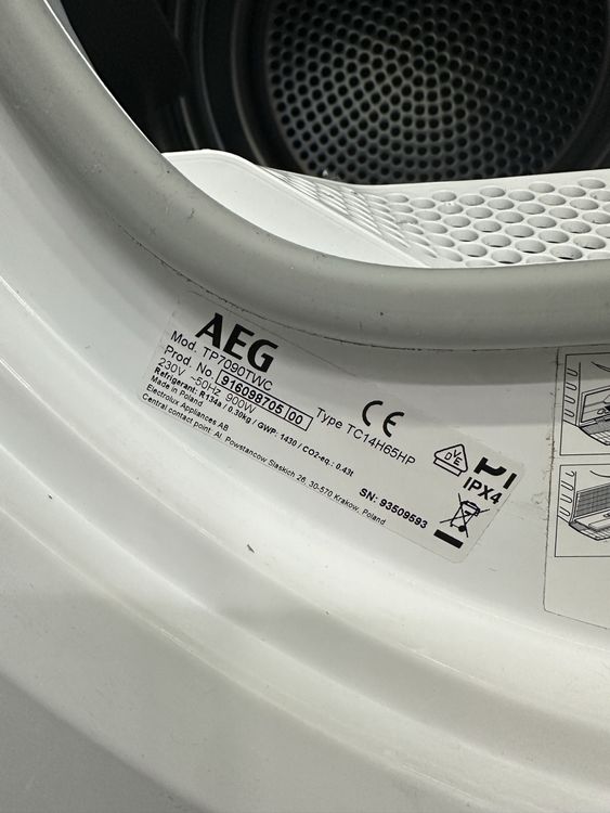 AEG Wäschetrockner 8kg | TP7090TWC (Gebraucht) in Liestal für CHF 63 – nur Abholung auf Ricardo ...
