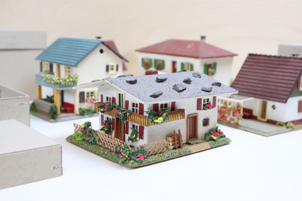 Faller viele Holz-Modelle Häuser Raritäten - 1950er Jahre | Kaufen auf ...