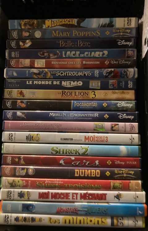 Lot de 19 DVDs films d'animation enfants (Gebraucht) in Bassecourt für ...