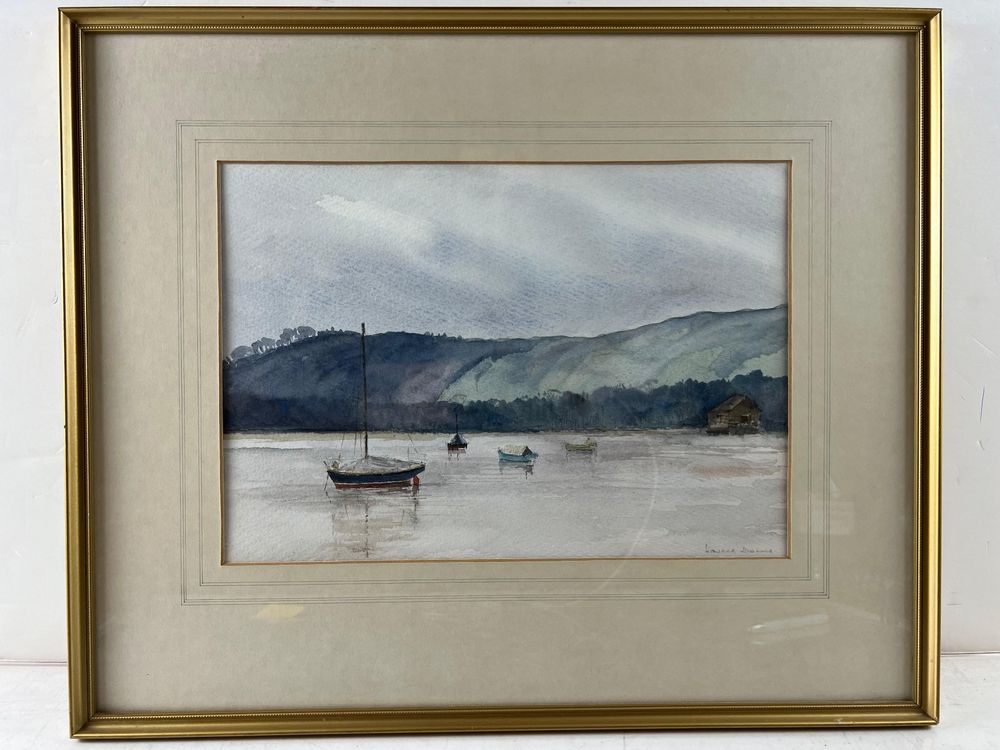 Seelandschaft Aquarell Handsigniert. | Kaufen auf Ricardo