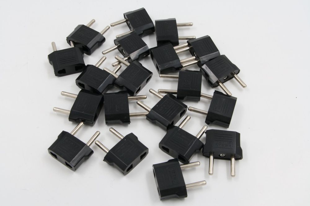 20x Stromadapter USA & Universal -> CH-Stecker 2-polig(7879) (Neu ...