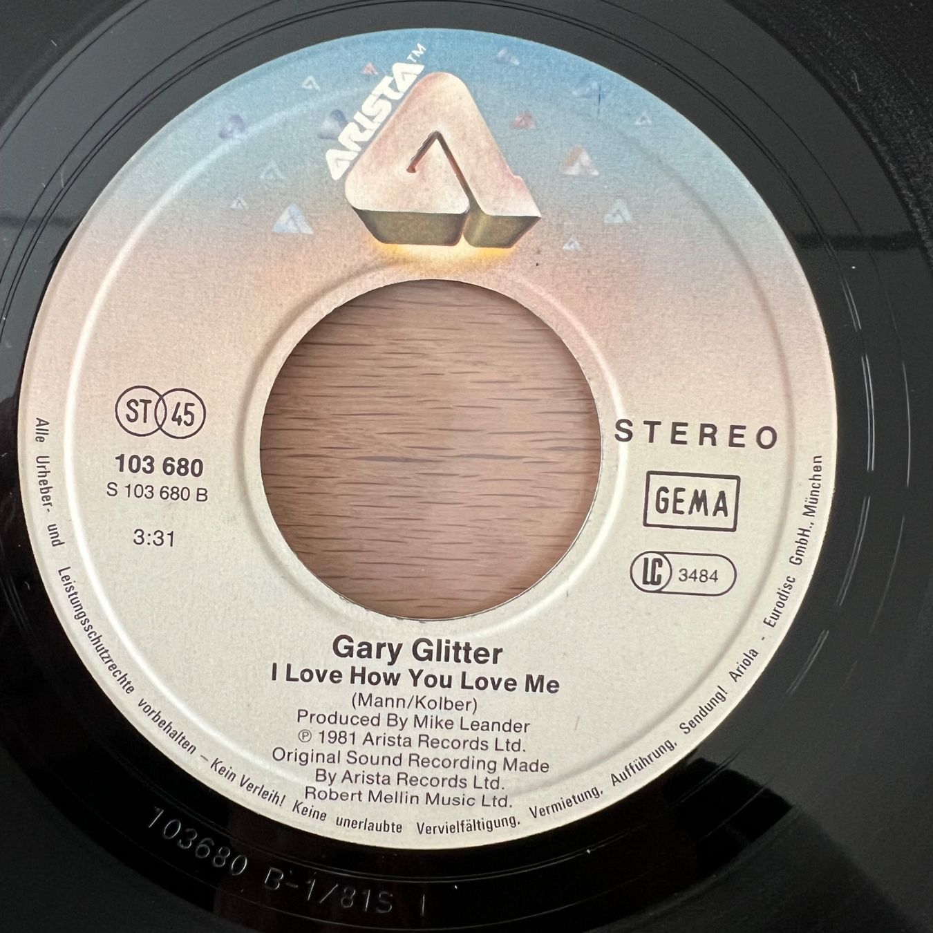Gary Glitter - Then She Kissed Me / 1. D-Press. 1981 (Gebraucht) in ...