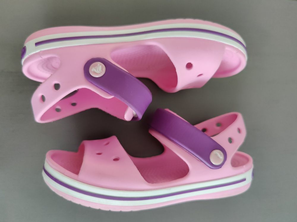 Crocs™ Kids Crocband Sandalen Gr. C12 (29-30) Pink Carnation (Gebraucht ...