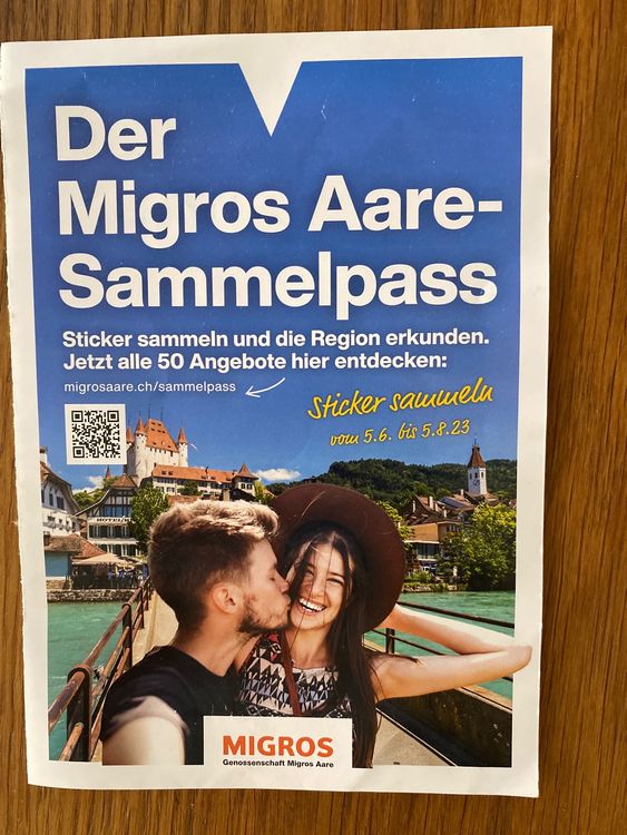 Migros Aare-Sammelpass (Neu (gemäss Beschreibung)) in Unterentfelden für CHF 5 – mit Lieferung ...