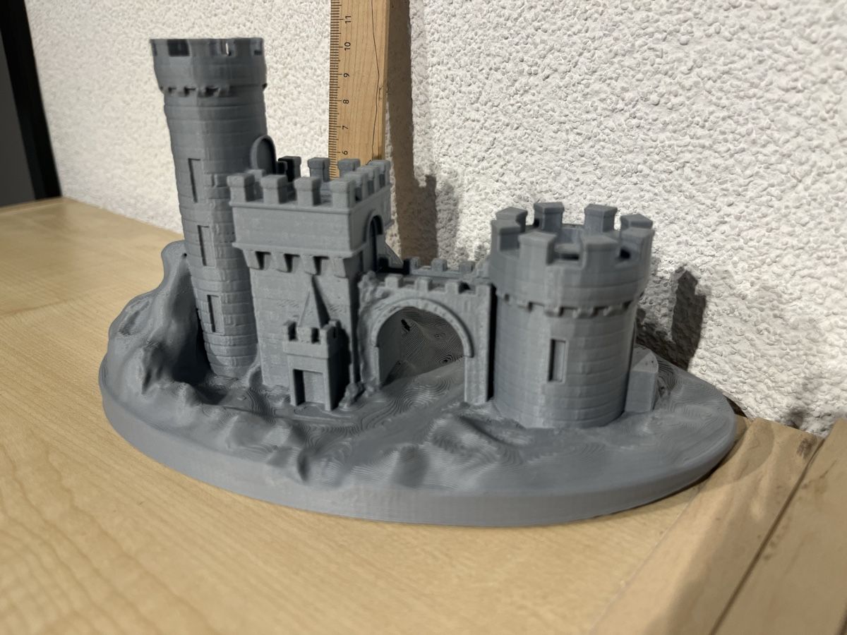 Burg mit Torbogen 3D gedruckt für Modelleisenbahn Landschaft (Gebraucht ...