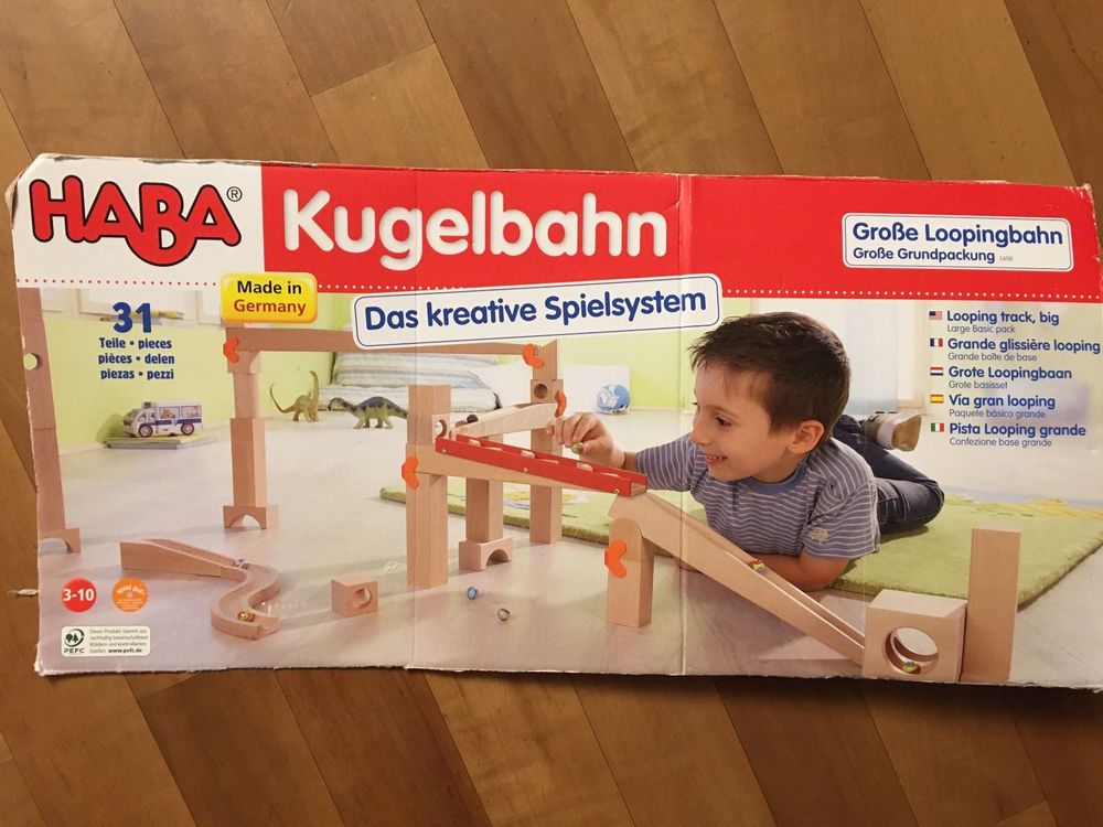 Kugelbahn HABA aus Holz / grosse Loopingbahn | Kaufen auf Ricardo