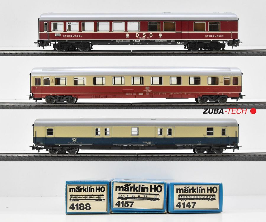3x Märklin Personenwagen der SBB H0 WS mit OVP (Gebraucht) in St. Gallen für CHF 40 – mit ...