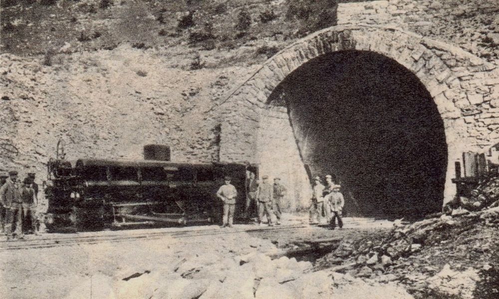 Goppenstein VS - BLS - Tunnelarbeiter - Bau Lötschberg (Gebraucht) in ...