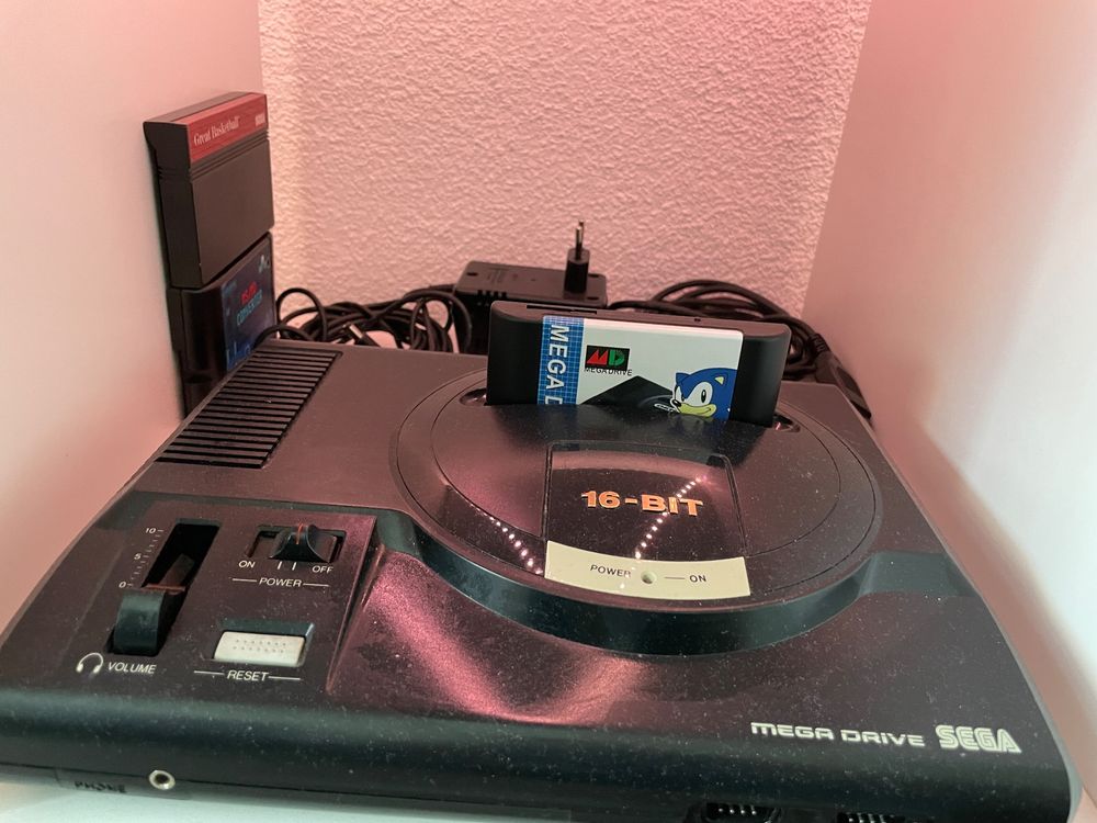 Sega Megadrive mit flash Card, MasterSystem und HDMI Adapter (Gebraucht ...
