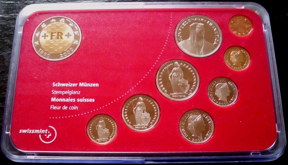 Münzsatz 2000 - Stempelglanz - 150 Jahre Schweizer Franken | Kaufen auf Ricardo