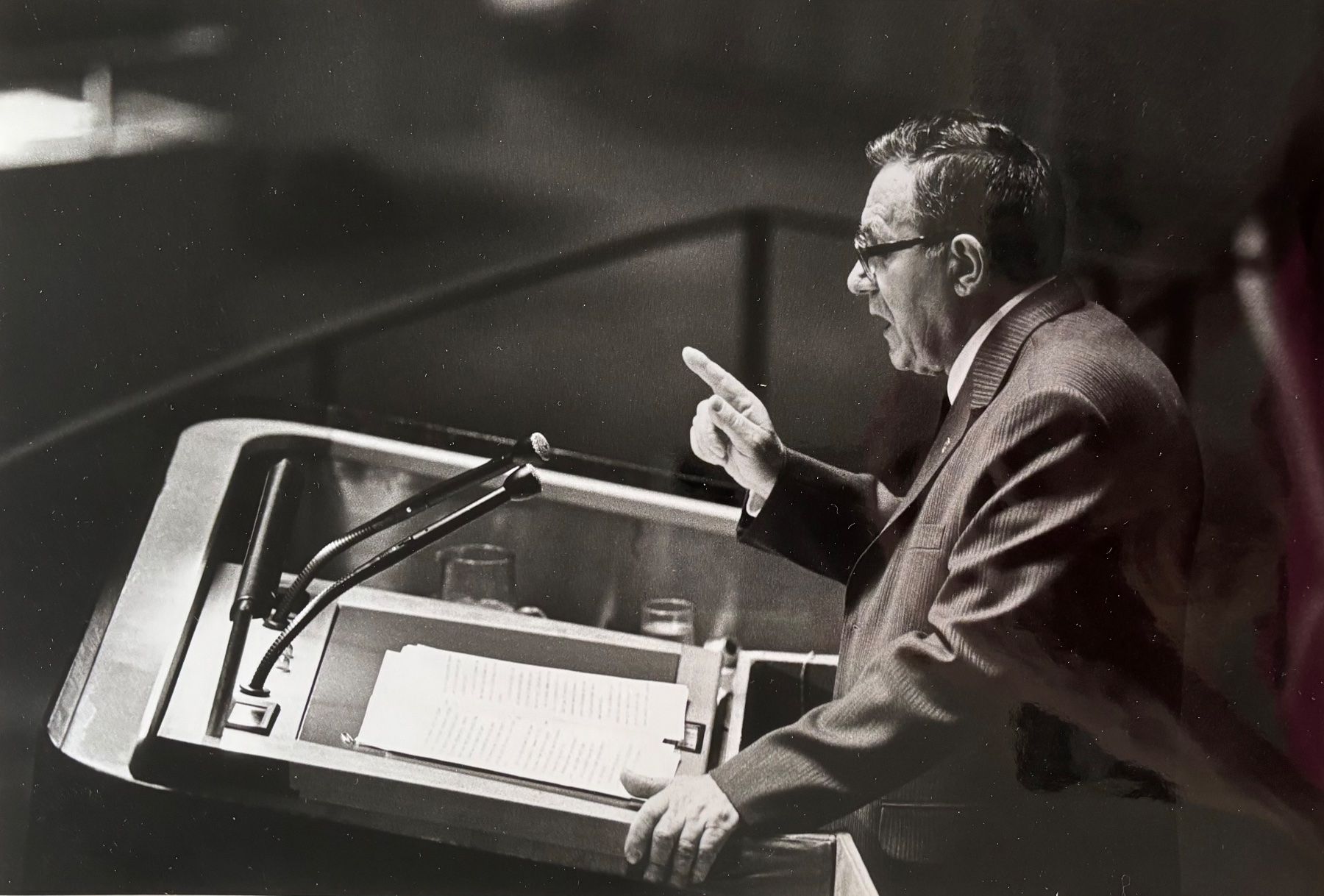 Russland, Aussenminister Andrei Gromyko, vor der UNO, 1984 (D'occasion ...