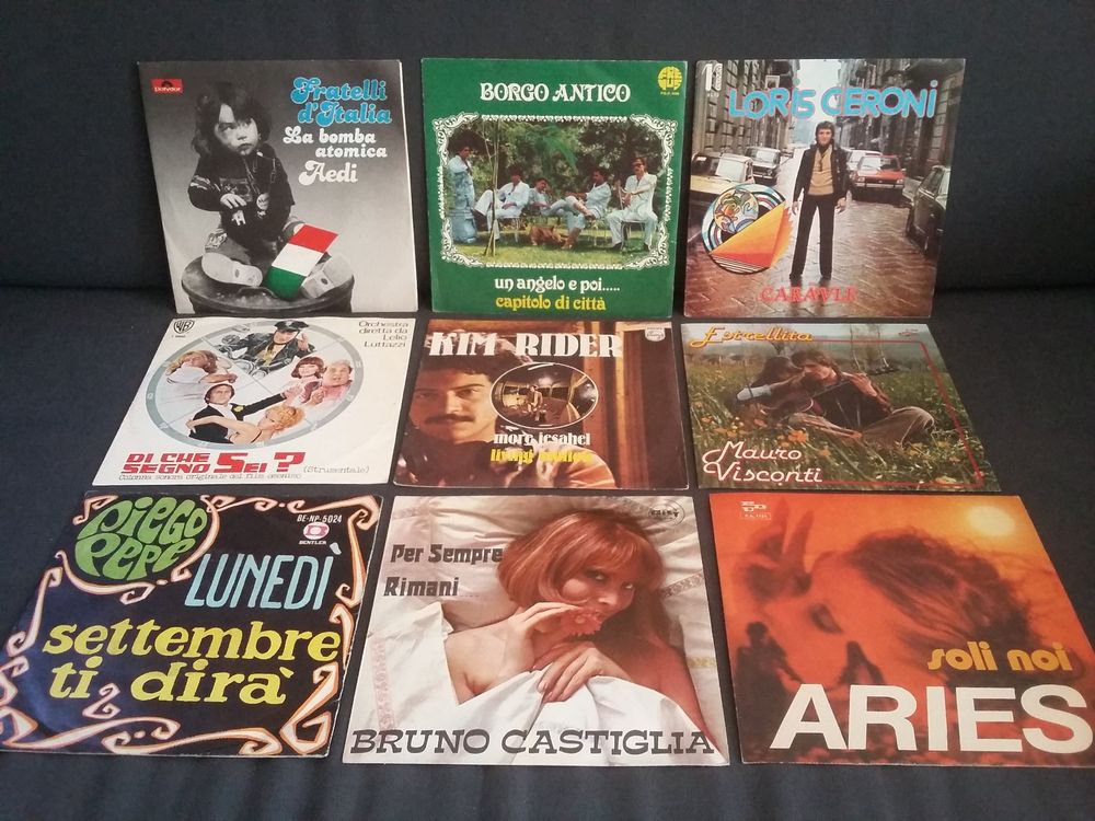63 original italian 7" singles from the 60's and the 70's (Gebraucht ...