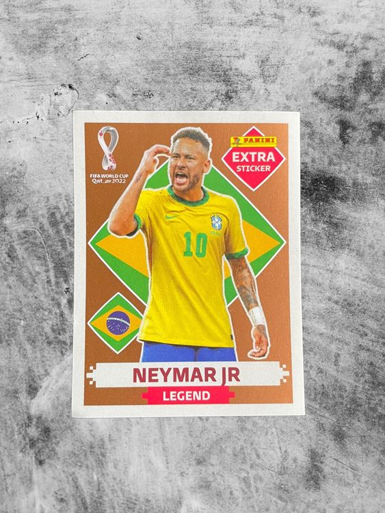Neymar JR Legend Fifa World Cup 2022 Extra Panini Sticker | Kaufen auf ...