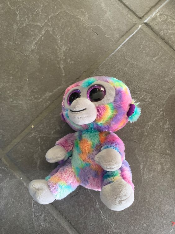 Neuwertiger Ty Beanie Boos Affe Plüschtier mit Glitzeraugen (Gebraucht) in Bäretswil für CHF 5 ...