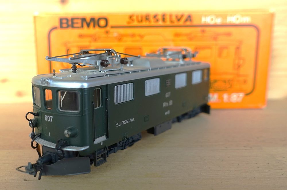 RhB Ge 4/4 I 607 - Surselva. Bemo Art. 1250/7. DC. (Gebraucht) in Horw ...