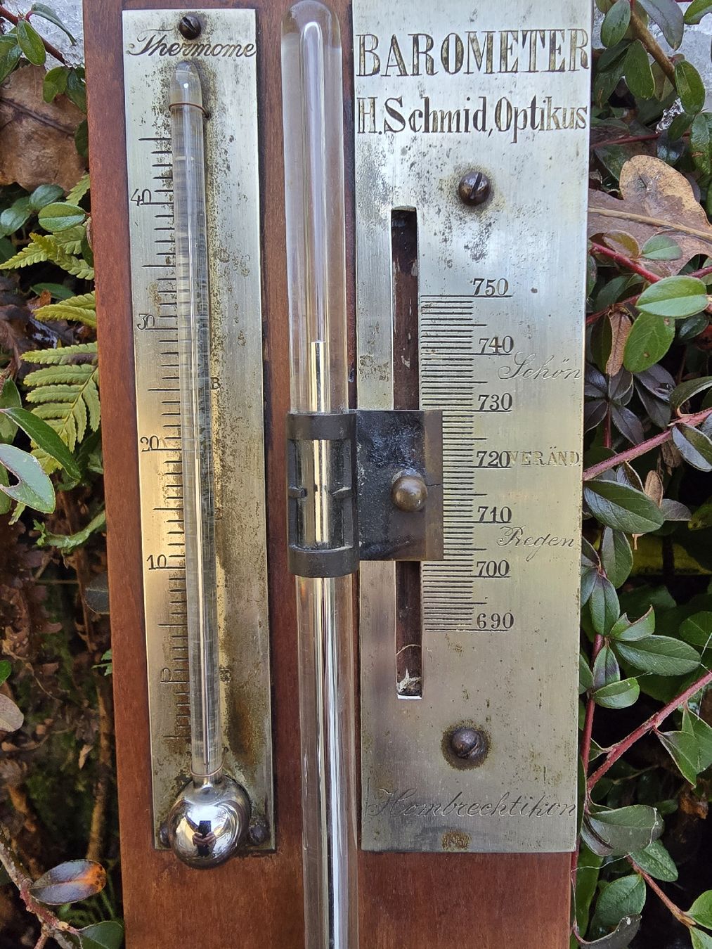 Antikes Barometer/Thermometer, H. Schmid Optikus, Top! (Gebraucht) in ...