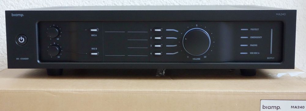 BIAMP MA240 Verstärker Mixer 100V-Anlage Mixing Amplifier (Neu und ...