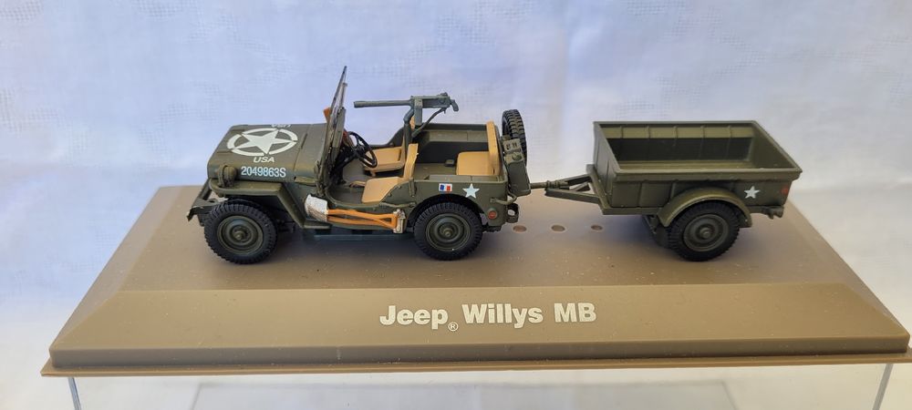 JEEP WILLYS MB avec remorque et mitrailleuse 1/43 neuf | Kaufen auf Ricardo