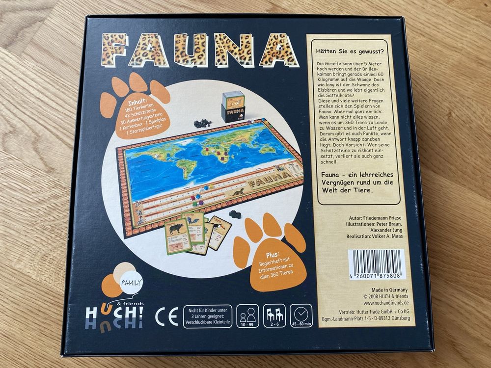 Fauna - das tierisch gute Wissensspiel (ab 10 Jahren) (Gebraucht) in Basel für CHF 12 – mit ...