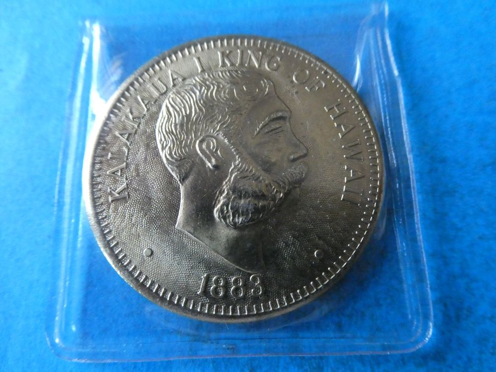USA Hawai 1883, 1 Akahi Dala vergoldete Replika | Kaufen auf Ricardo